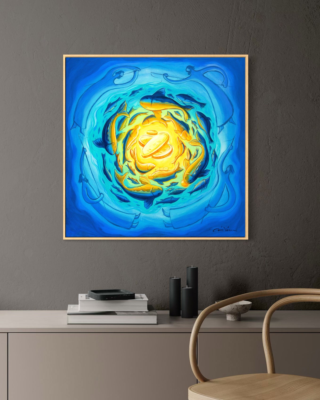 Fishing Comes First | Prophetic Original Painting - Ain Vares Art ...