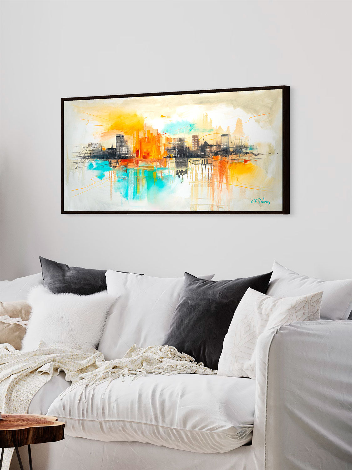 Original abstract painting - Journey to the Holy City-II - Ain Vares ...