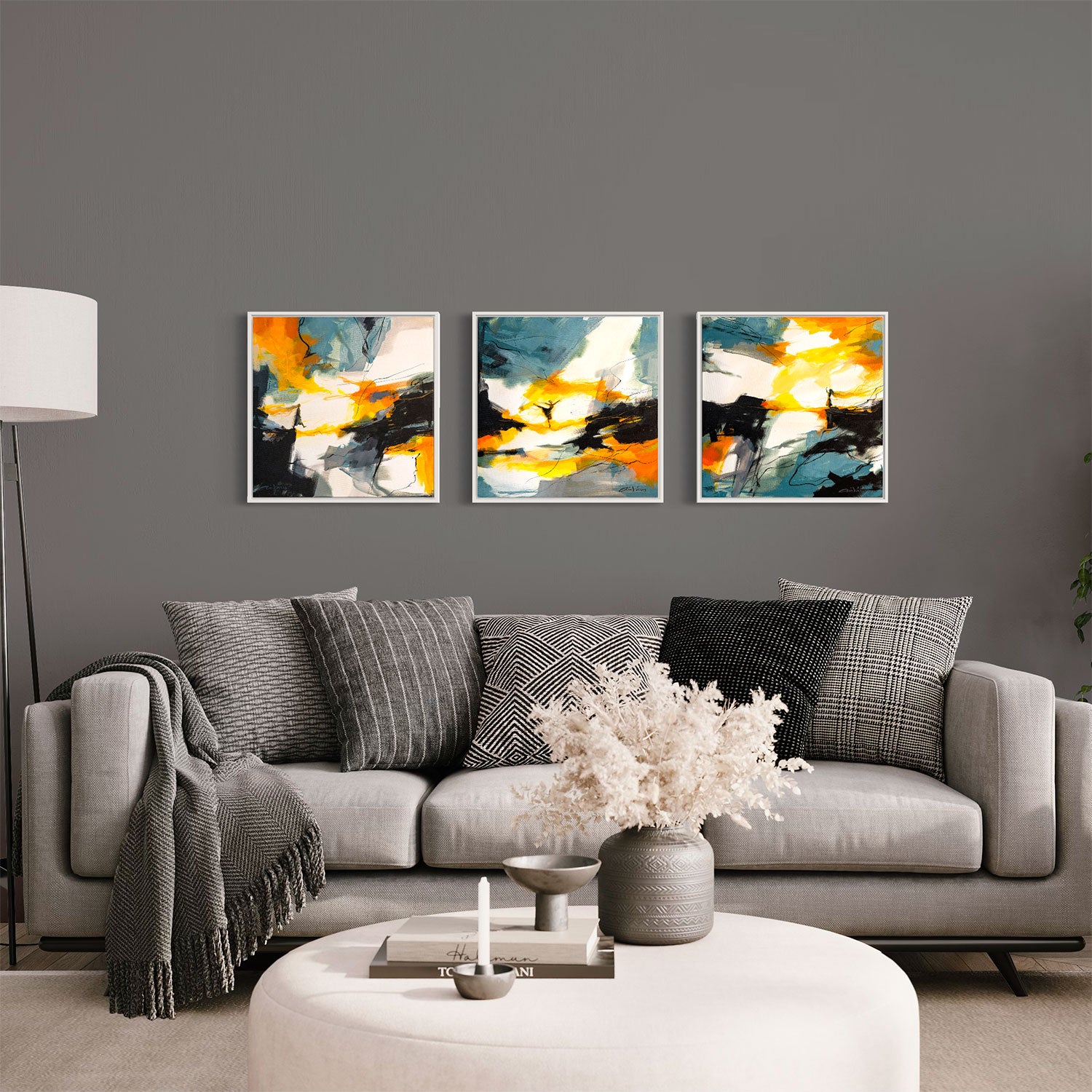 Original painting - "Steps of Faith" triptych – AinVaresArt