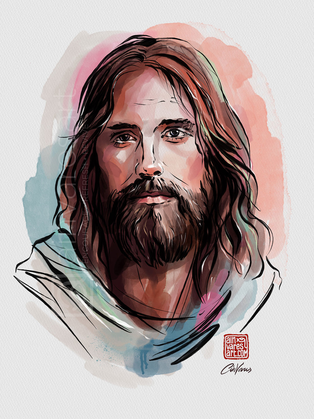 "Prophetic Christian Art Print – The Heart of Compassion | Ain Vares A ...