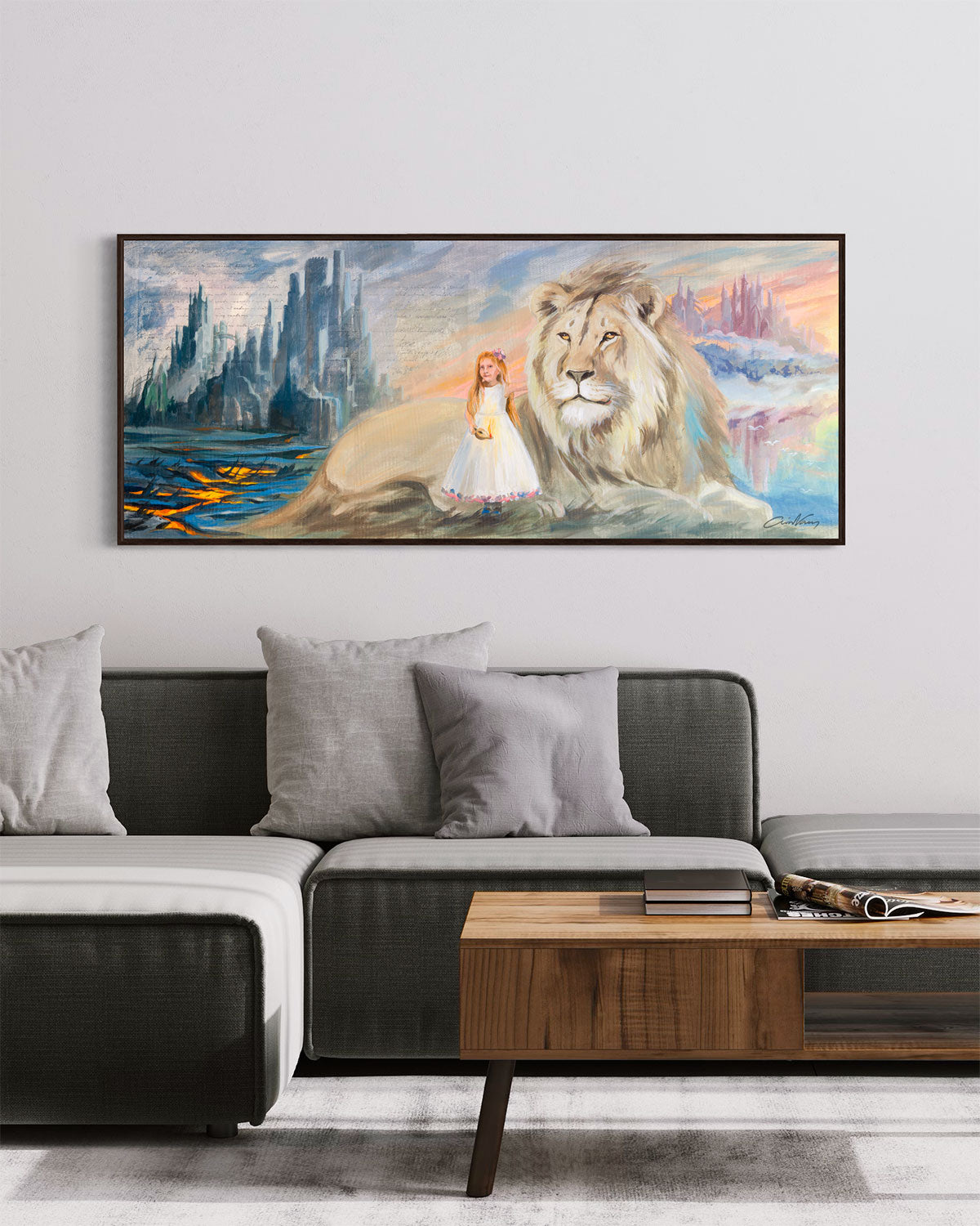 Prophetic Art print - The mighty Lion of Judah’s tribe, Rev. 5:5 - Ain ...