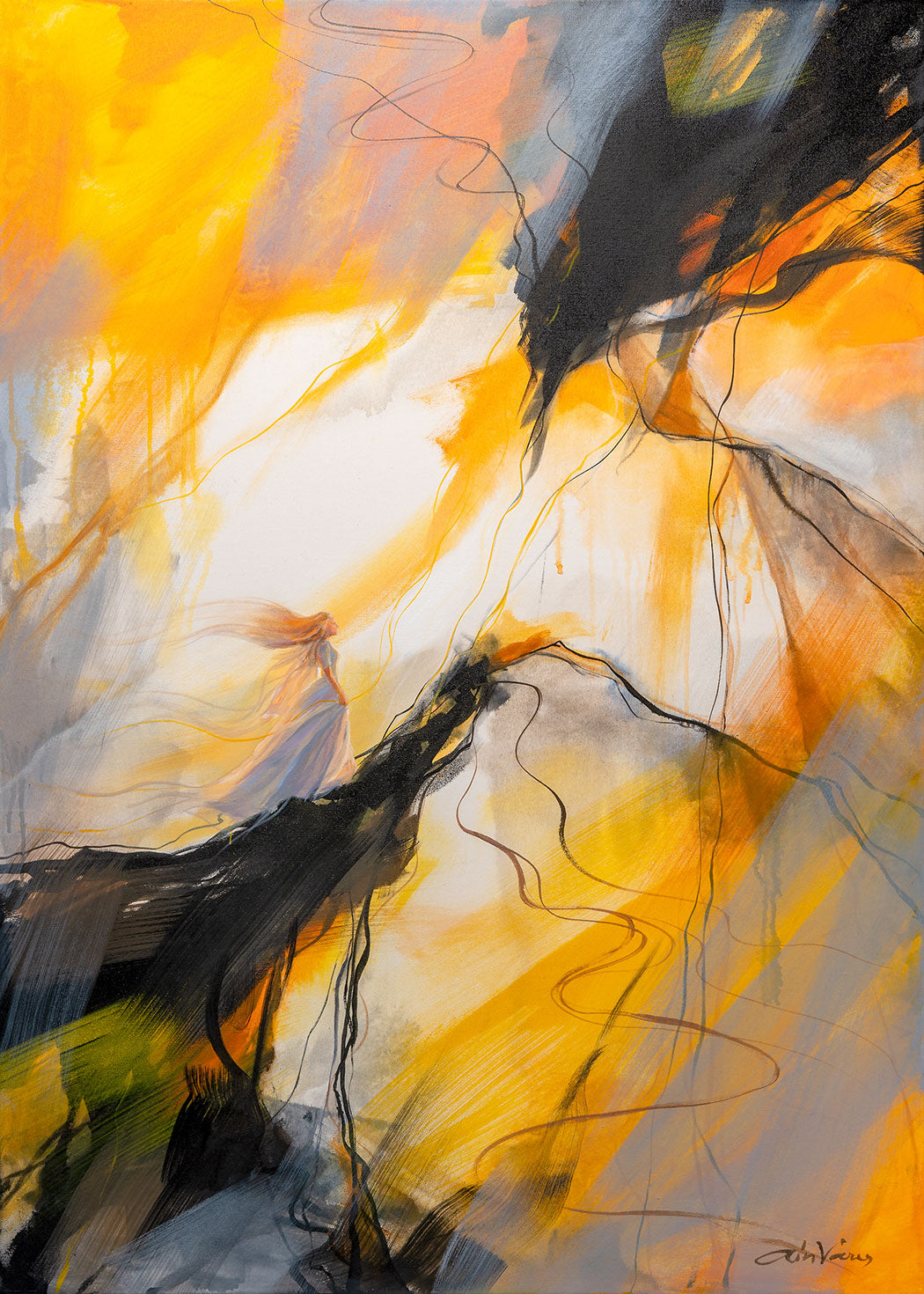 Original abstract painting - With God all things are possible - Ain ...