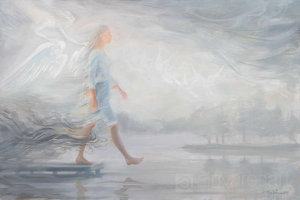 "The Step of Faith" - Original Prophetic Painting – AinVaresArt